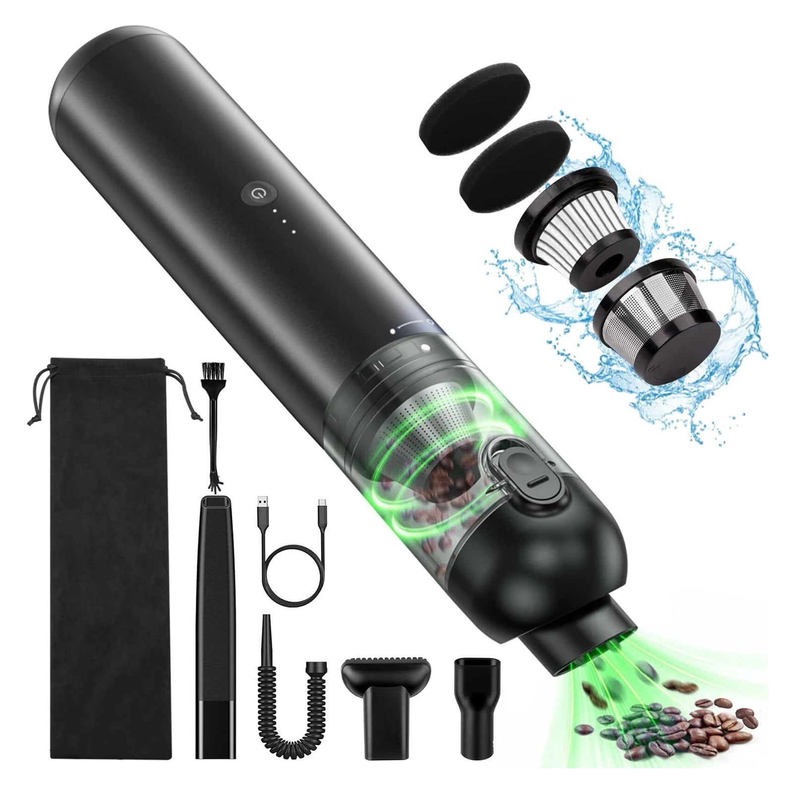 Cordless Handheld Vacuum Cleaner, Ultra Light Dust Busters, for Car ...