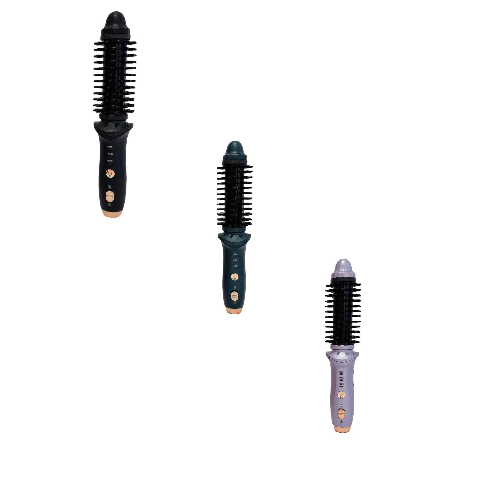 Cordless Heated Round Brush for Travel, Mini Thermal Curling Iron for ...