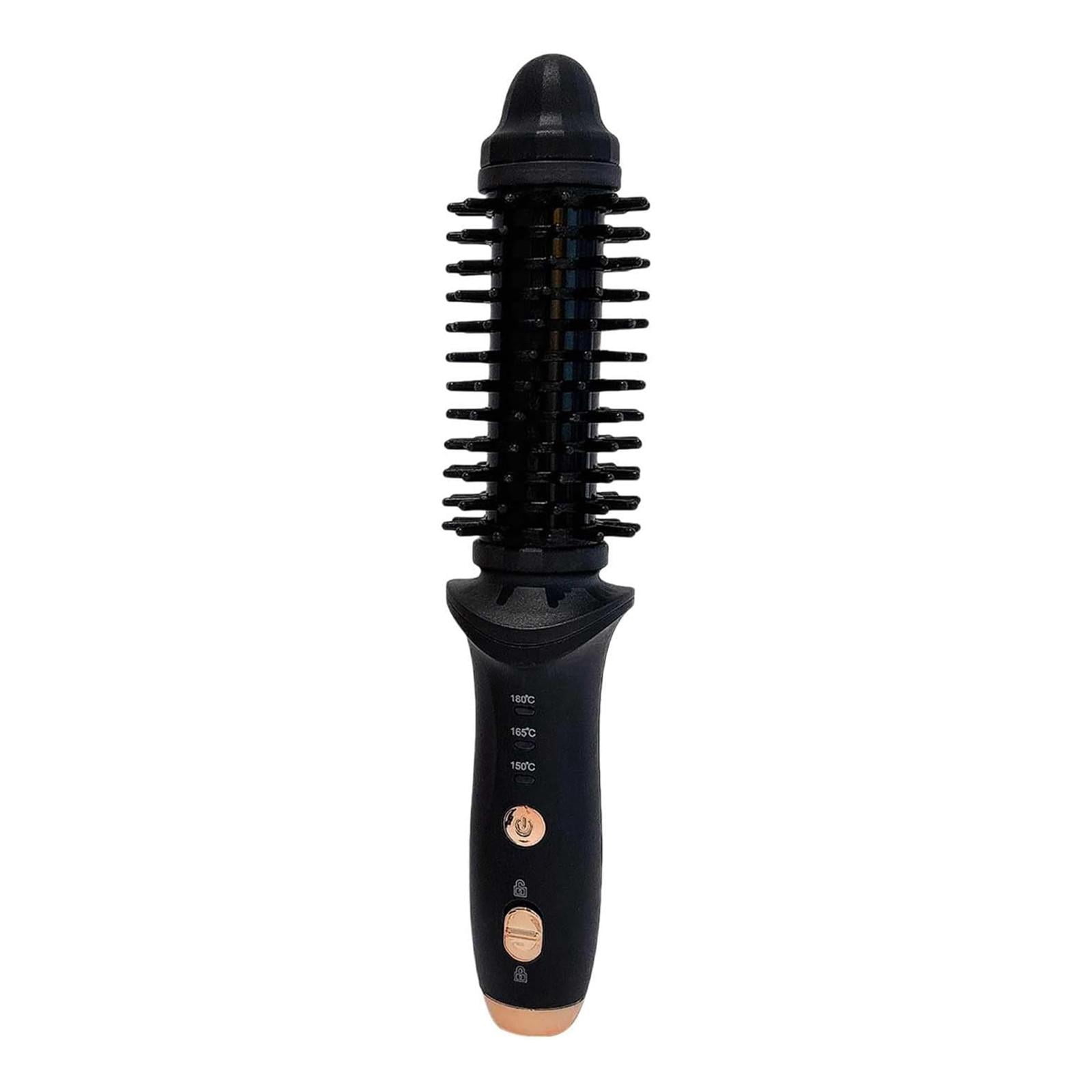 Cordless Heated Round Brush For Travel, Mini Thermal Curling For Short ...