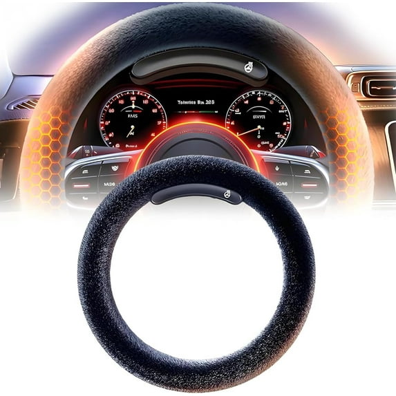 Cordless Heated Steering Wheel Cover | 15 Inch Universal USB-C Fast ...