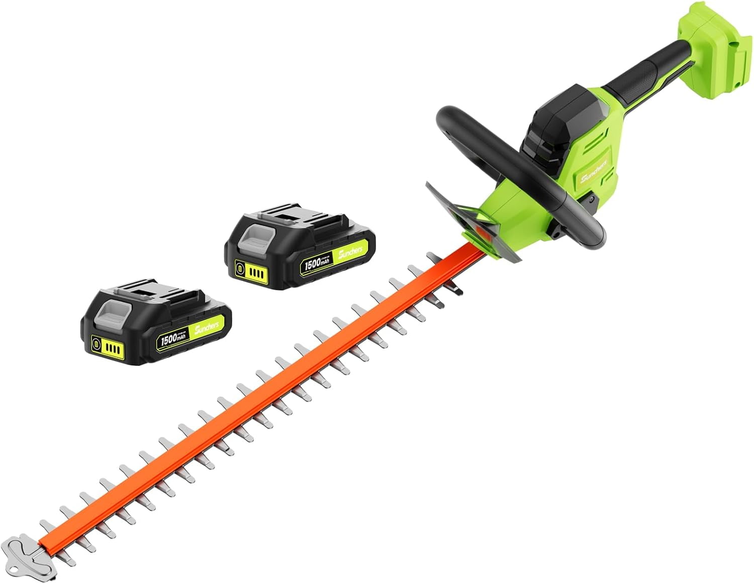 Cordless Hedge Trimmer, 22inch Tree Trimmer with 2 Batteries and ...