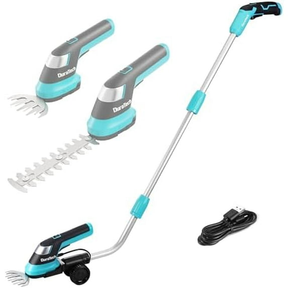 Cordless Hedge Trimmer, 7.2V 3-in-1 Handheld Electric Grass Trimmer ...