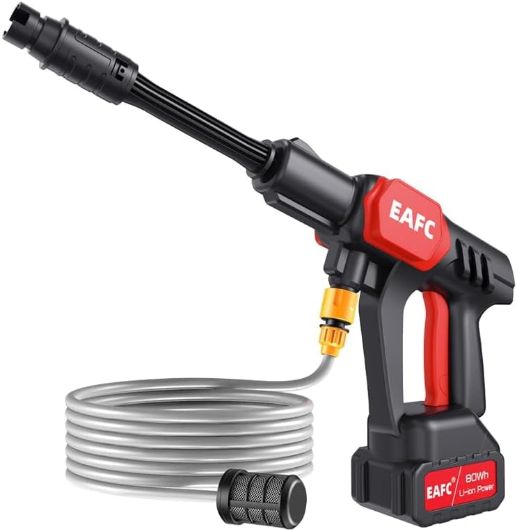 Cordless High-Pressure Cleaner with Powerful Water Absorption, Multiple ...
