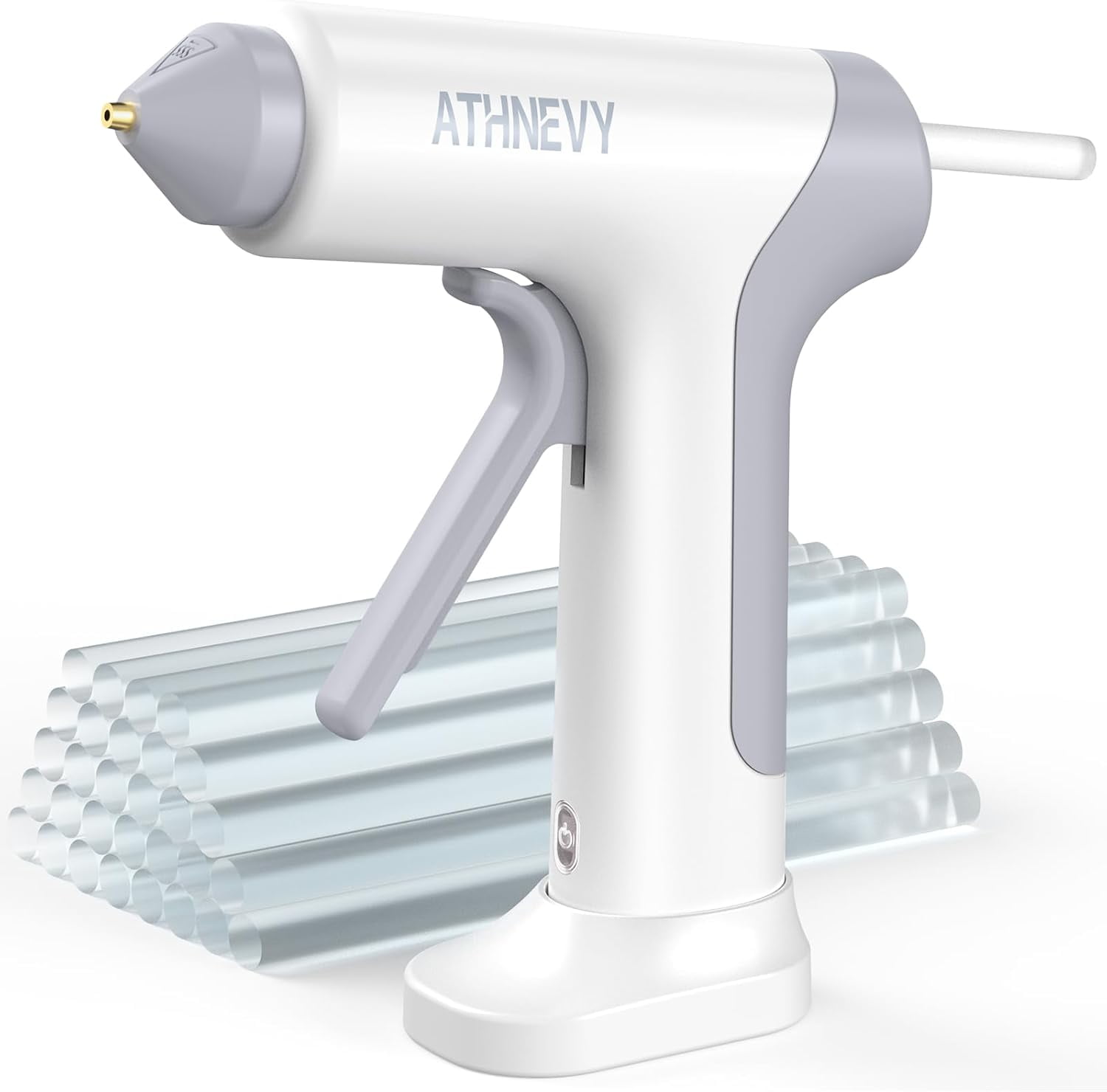 Cordless Hot Glue Gun, 10s Fast Preheat, 30PCS Mini Glue Sticks 7x100mm ...