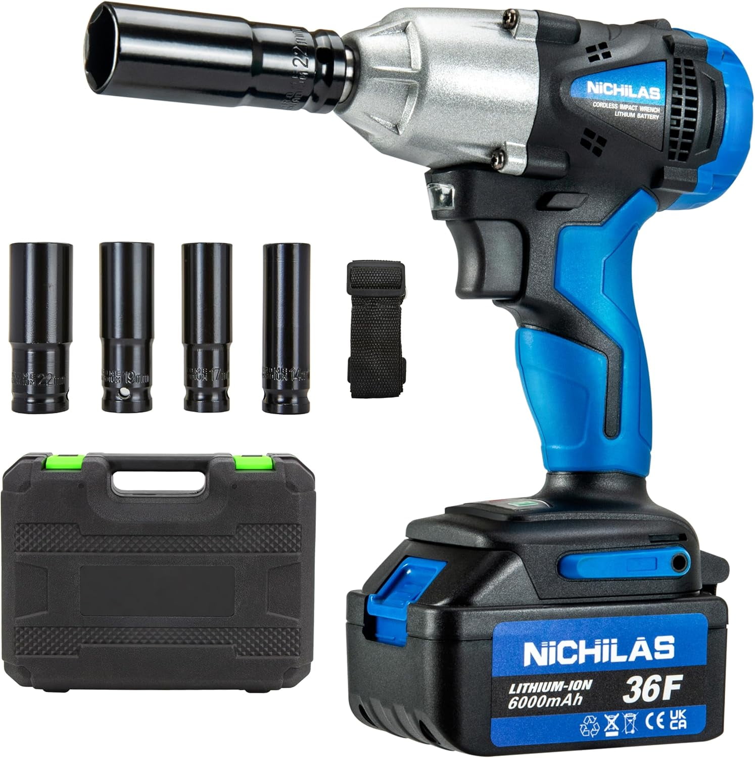 Cordless Impact Wrench, 2 IN 1 Screwdriver Head, 21V electric power ...