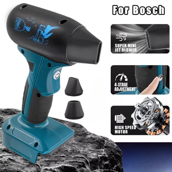 Cordless Jet Dry Mini Leaf Blowers Vacuums for Bosch 18V GBA Battery ...