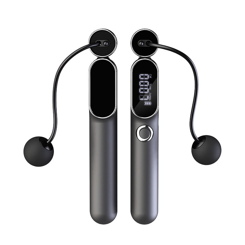 Cordless Jump Rope with Counter, 2 In 1 Weighted Ropeless Skipping Rope ...