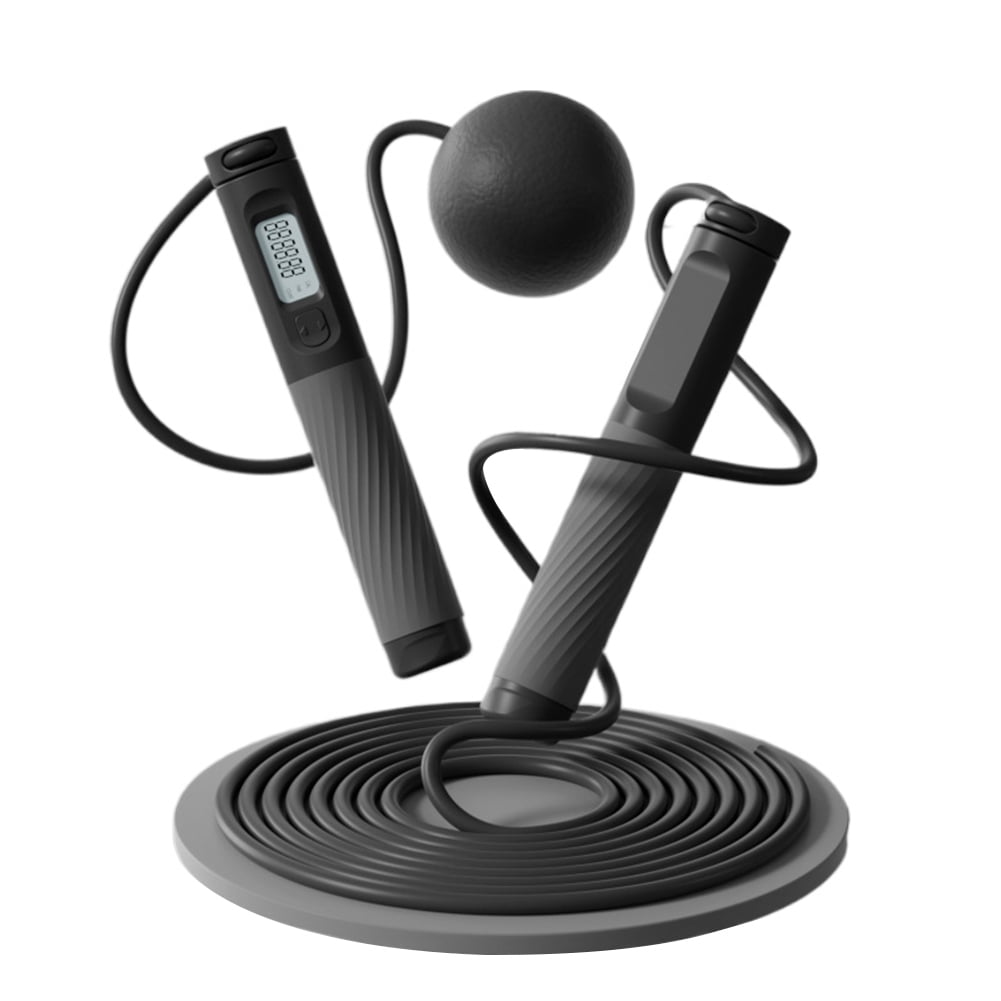Cordless Jump Rope Non Slip Smart Ball Jump Rope Portable Digital ...