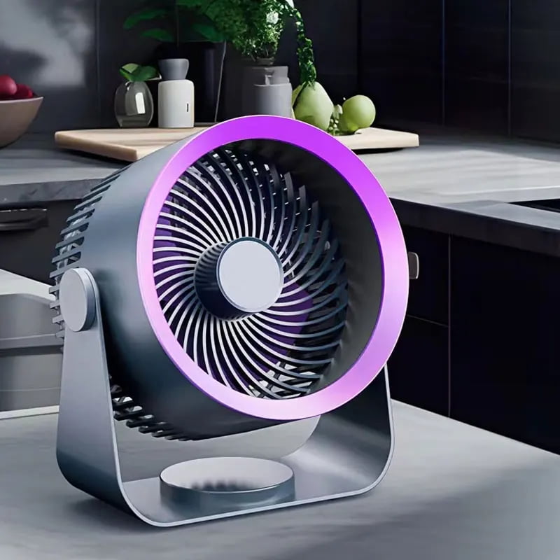 Cordless Kitchen Wall Mount Electric Fan, 4000mAh USB Home Table ...