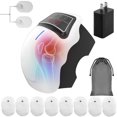 Cordless Knee Massager With Heat And Vibration Compression Led Screen