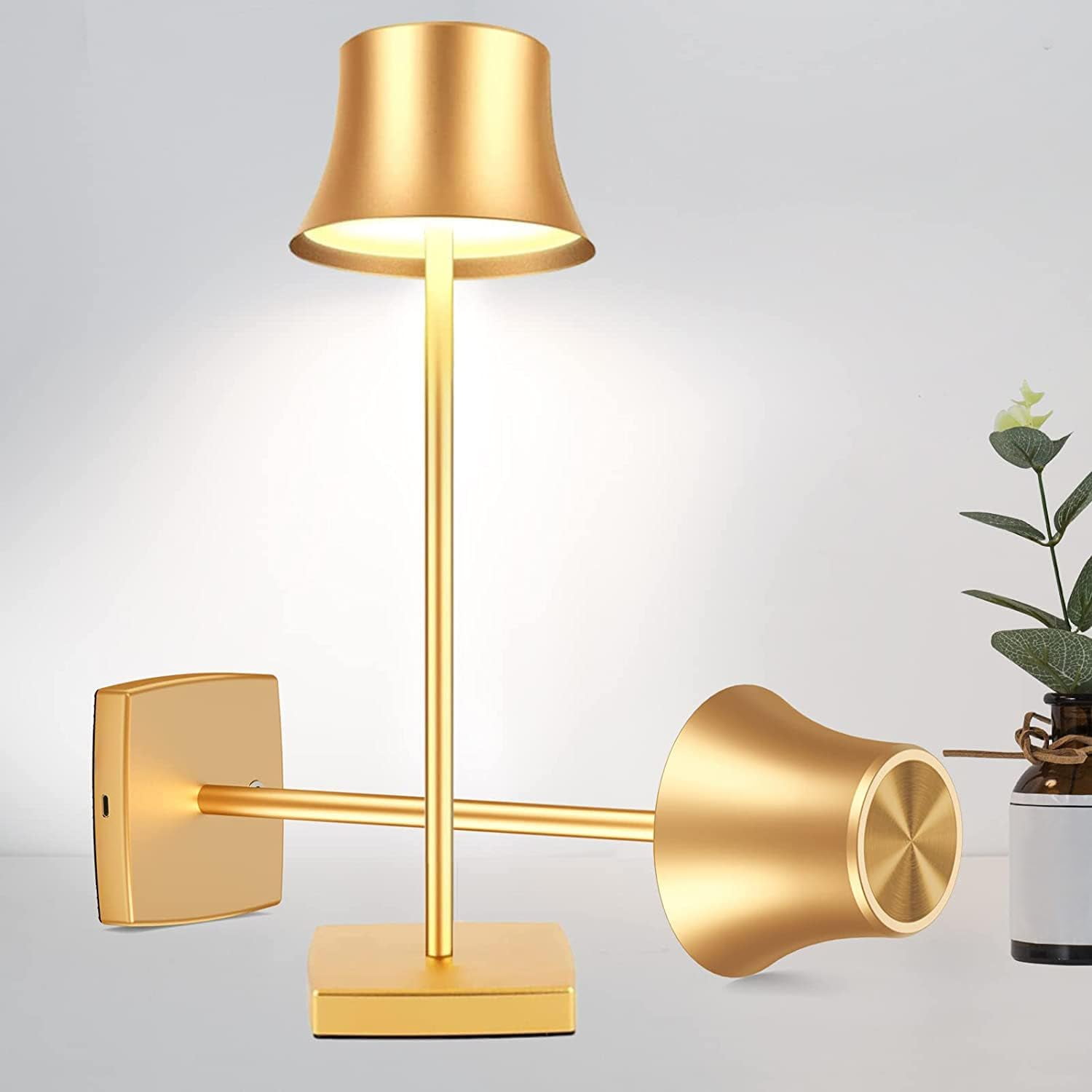 Cordless LED Desk Lamp, Rechargeable Table Light with Battery Power, 3 ...