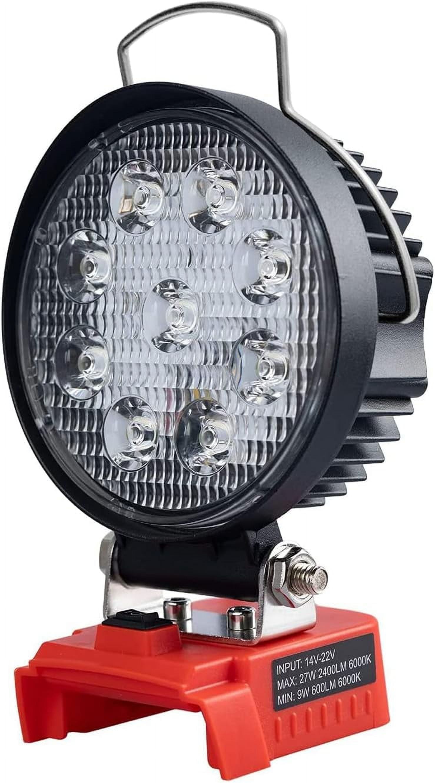 WITLIGHT Cordless LED Flashlight for Milwaukee 18v, Wide Beam Work ...