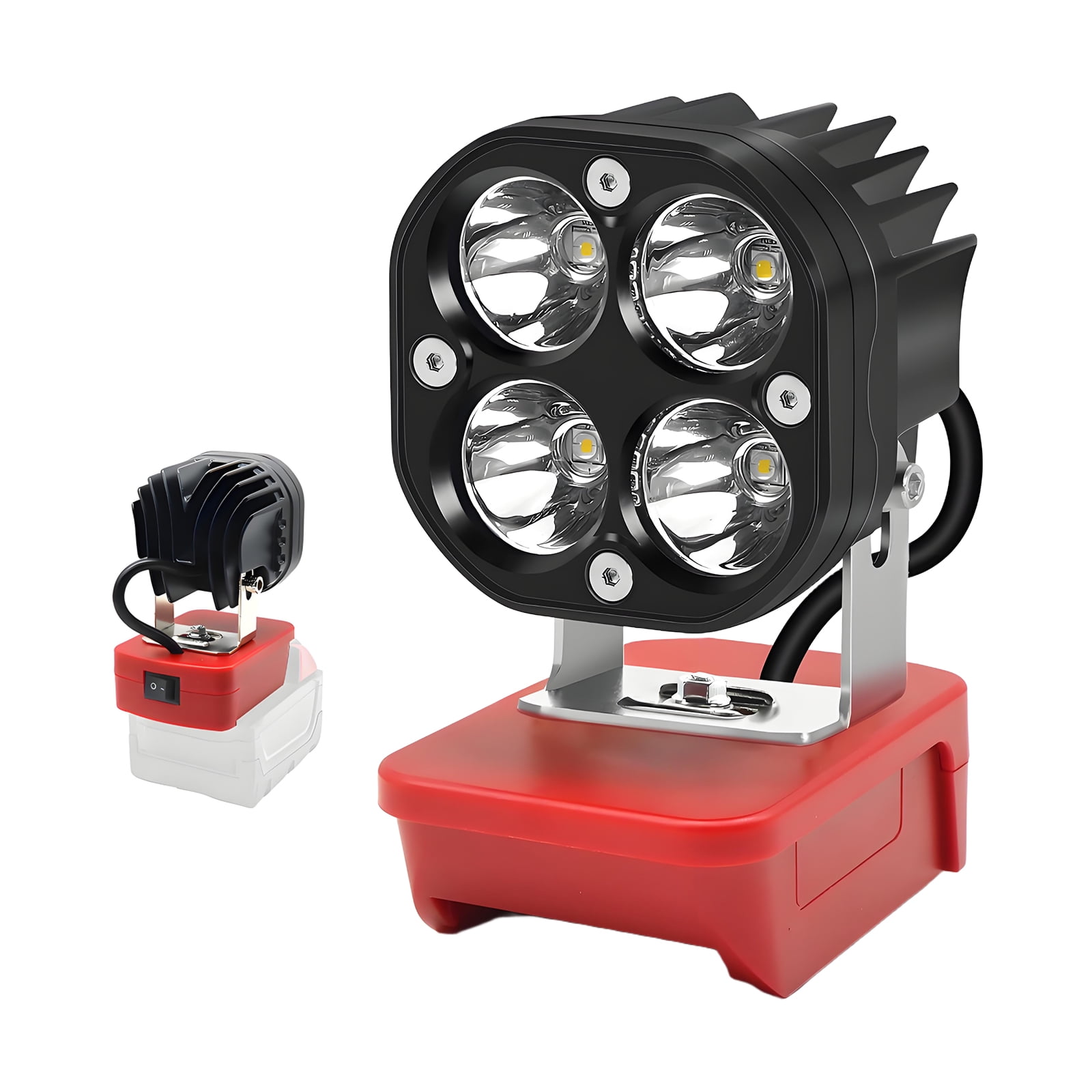 Cordless LED Work Light Compatible with Milwaukee 18V Battery, 48W ...