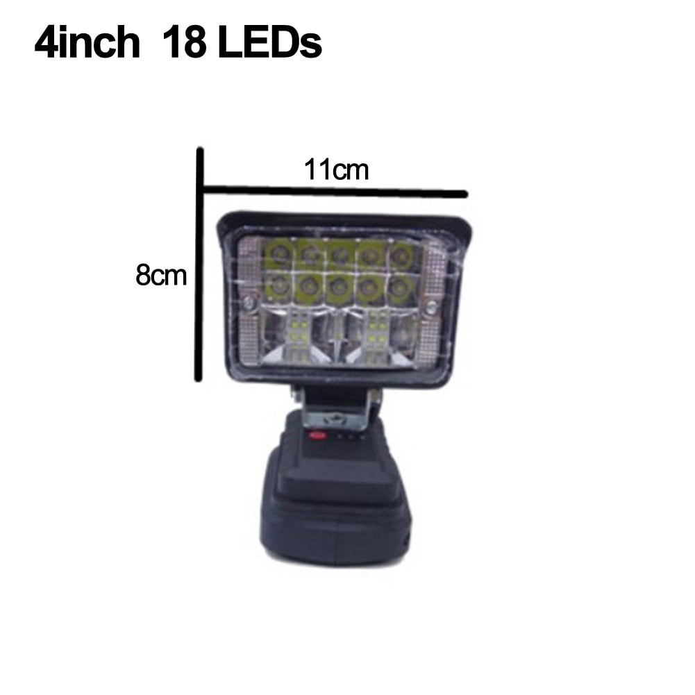 Cordless LED Work Light for 20v battery Flashlight Job Site Lighting ...