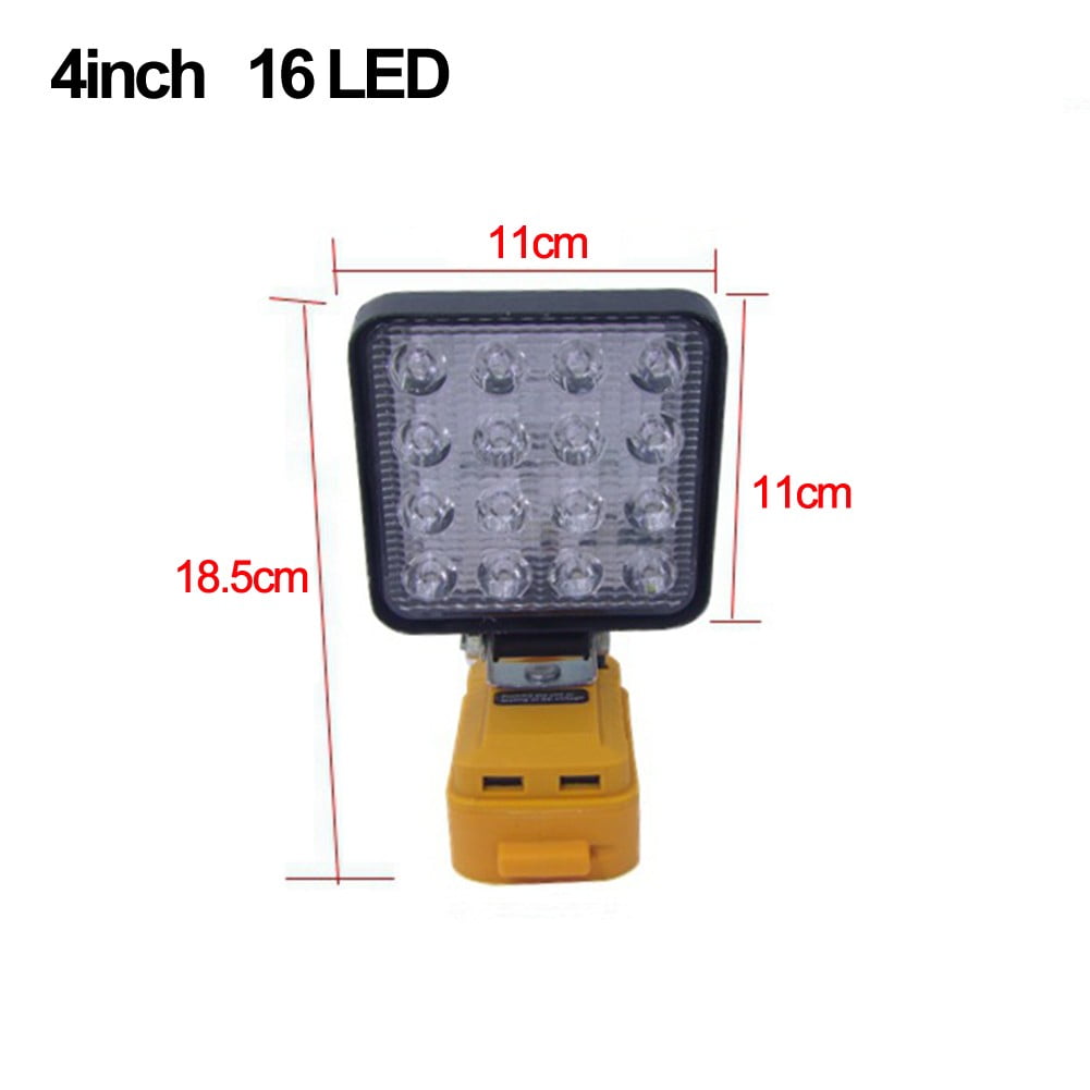 Cordless LED Work Light for 20v battery Flashlight USB Charing Port for ...