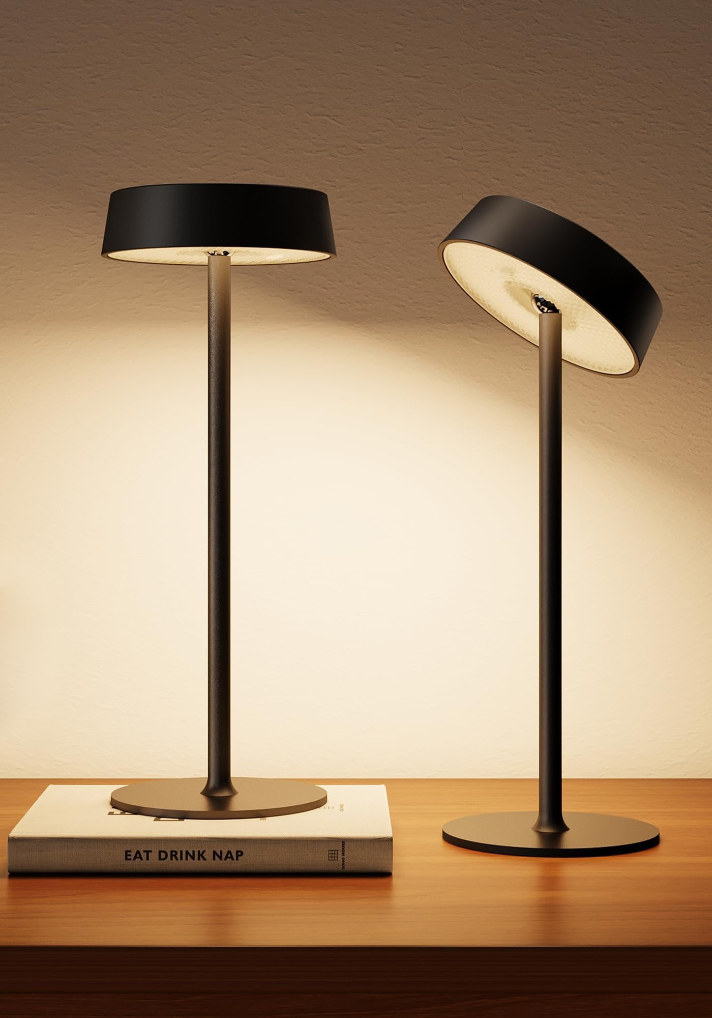 Cordless Lamp, Outdoor , Dimmable Touch Control 3 Color Temperature ...