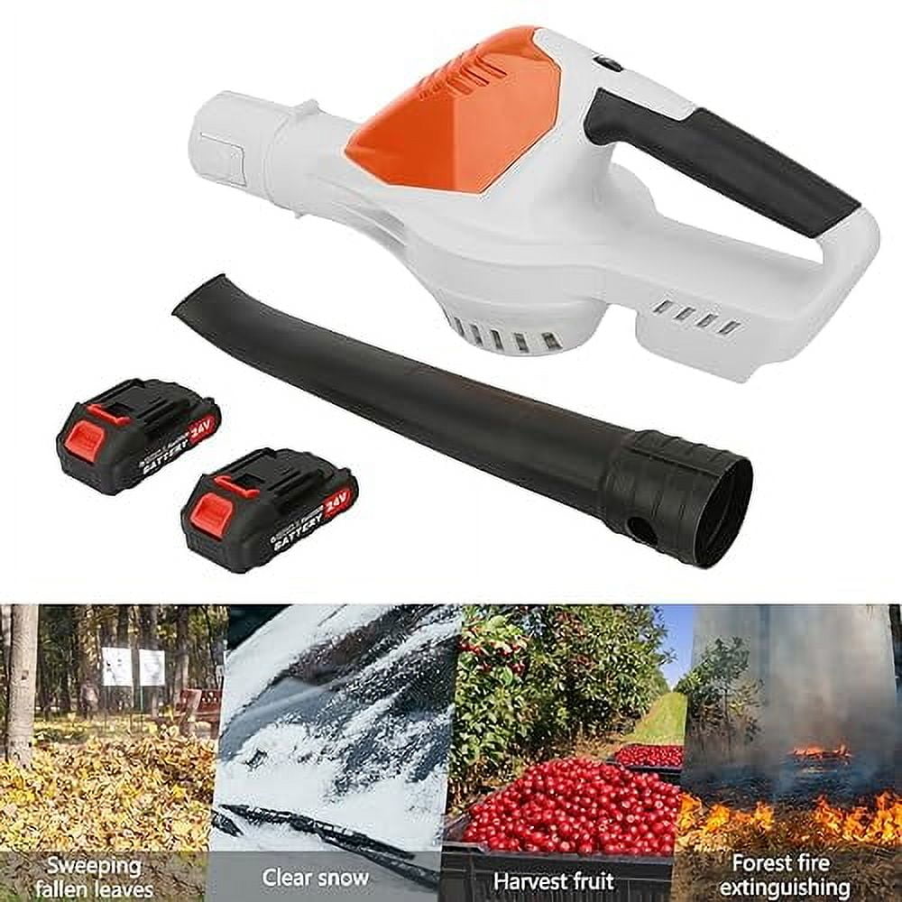 Cordless Leaf Blower, 24V Handheld Electric Leaf Blowers, Electric Leaf ...