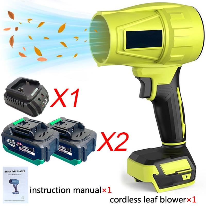 Cordless Leaf Blower, Brushless Motor Turbo Fan, Handheld Air Duster ...