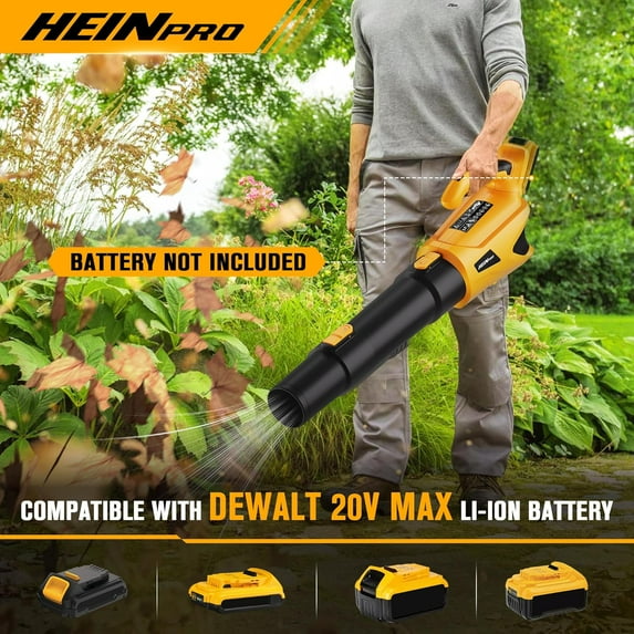 Cordless Leaf Blower Compatible with Dewalt 20V Max Battery, 500CFM ...
