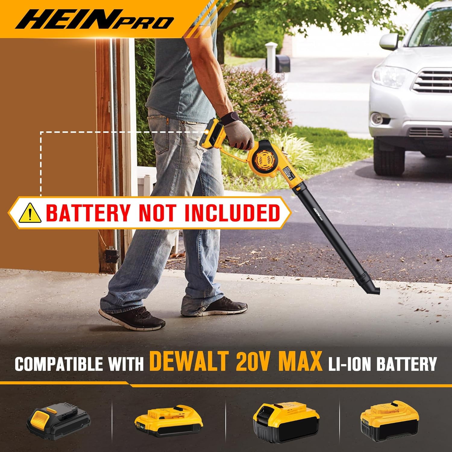 Cordless Leaf Blower Compatible with Dewalt 20V Max Battery (Tool Only ...
