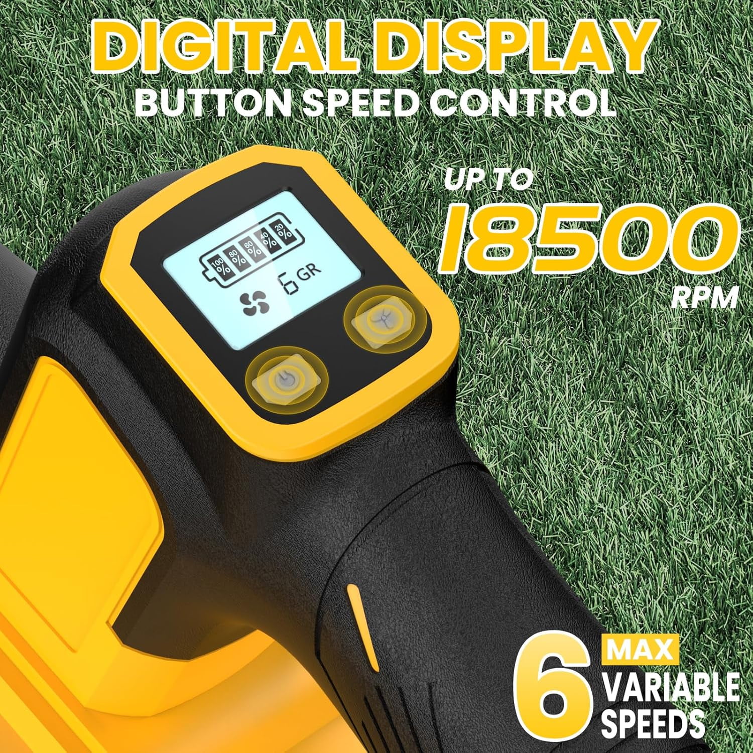 Cordless Leaf Blower for Dewalt 20V Max Battery, 480 CFM Electric ...