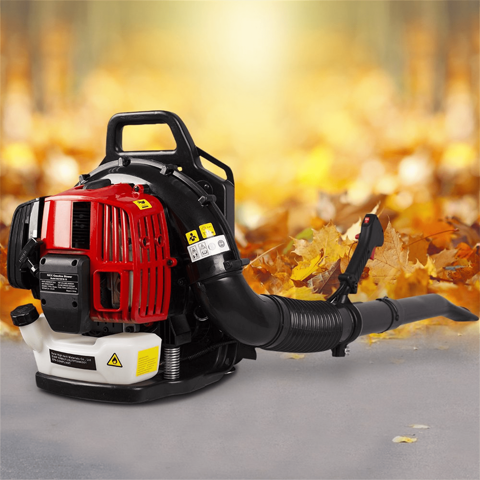 Direct Wicker Cordless Gas Powered Leaf Blower, 52CC 2-Cycle, Backpack ...