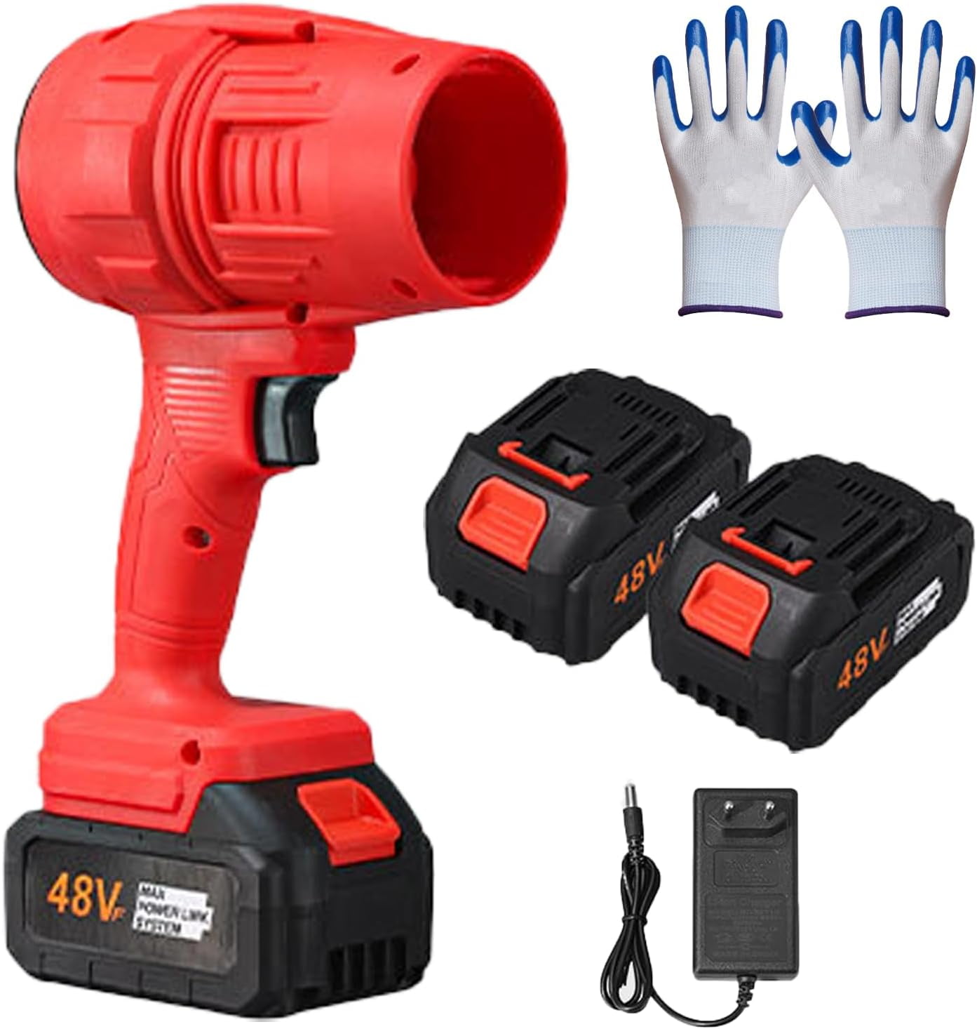 Cordless Leaf Blower Handheld, Portable Turbo Jet Leaf Blower, Powered ...