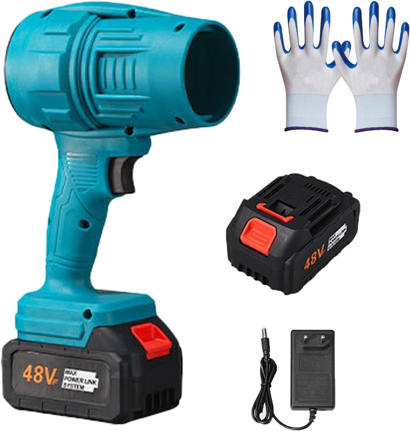 Cordless Leaf Blower Handheld, Portable Turbo Jet Leaf Blower, Powered ...