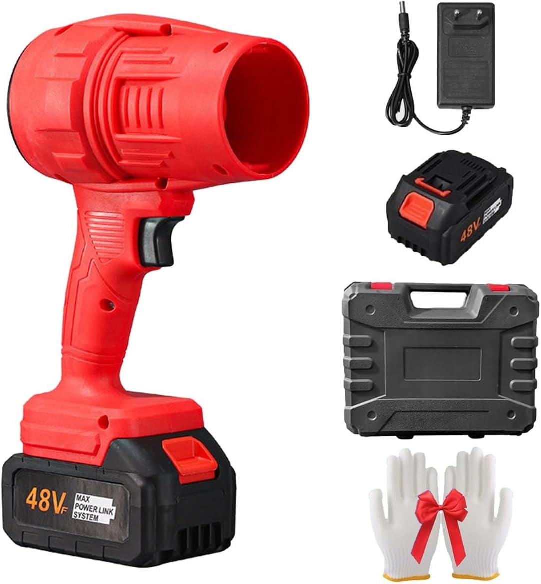 Cordless Leaf Blower, Handheld Turbo Jet Blower, Lightweight Cordless ...