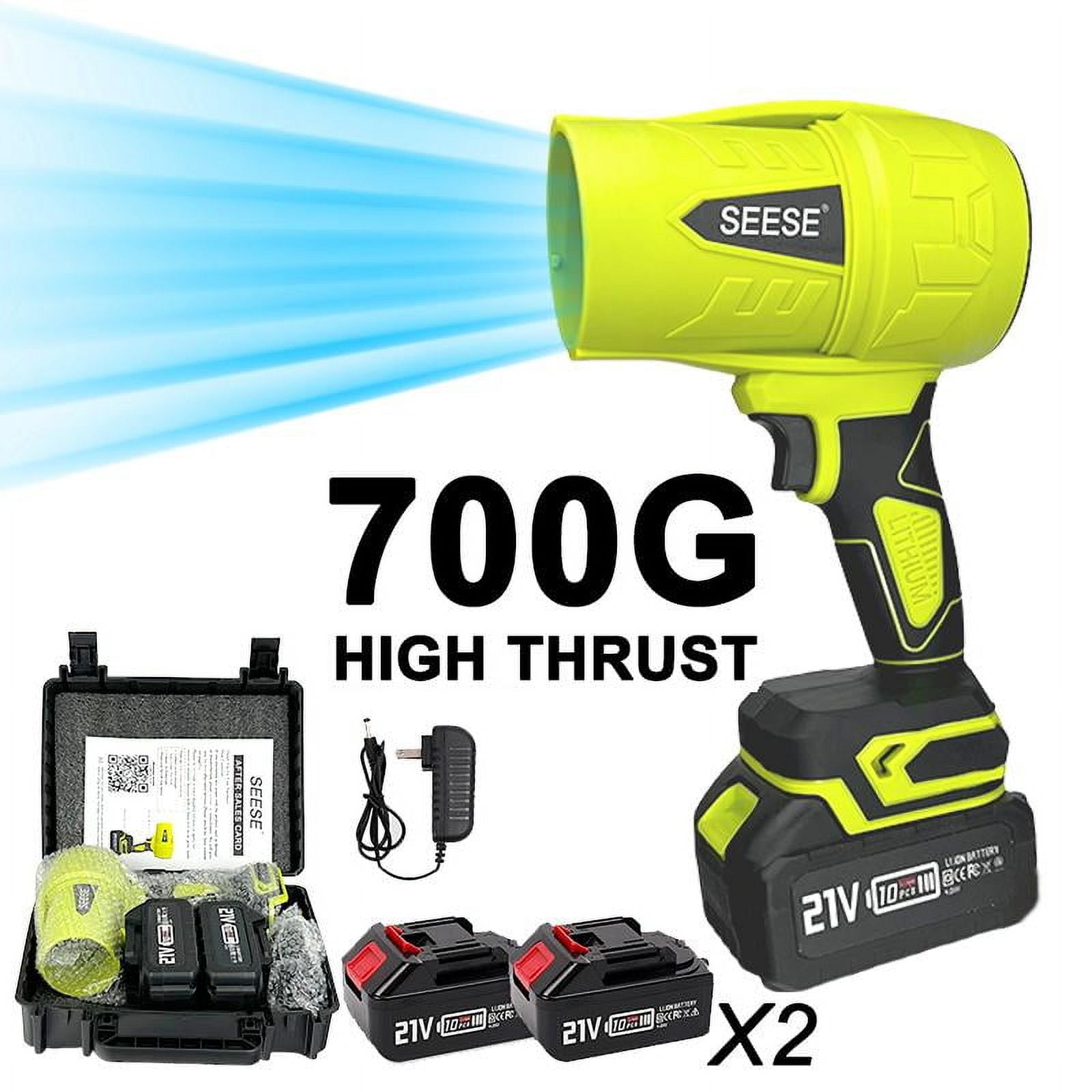 Cordless Leaf Blower Violent TurboFan,BrushlessPure Copper Motor Jet ...