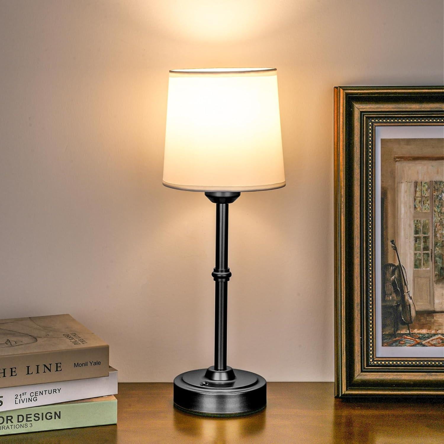 Cordless Led Table lamp,6000mAh Battery Powered Table Light,Wireless ...