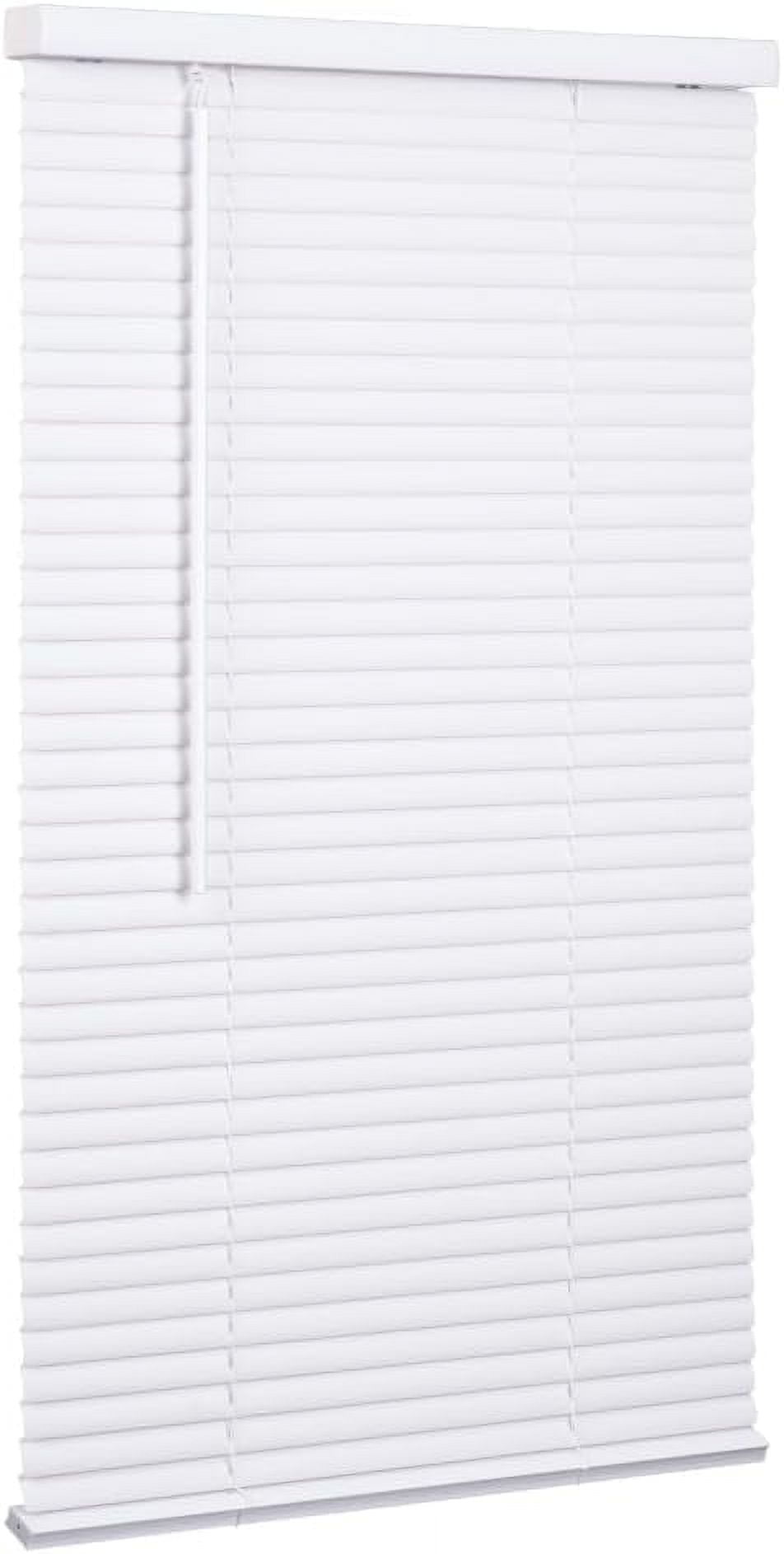 Cordless Light Filtering, 1" Vinyl Mini Blind 34.5" Wide x 60" Long ...
