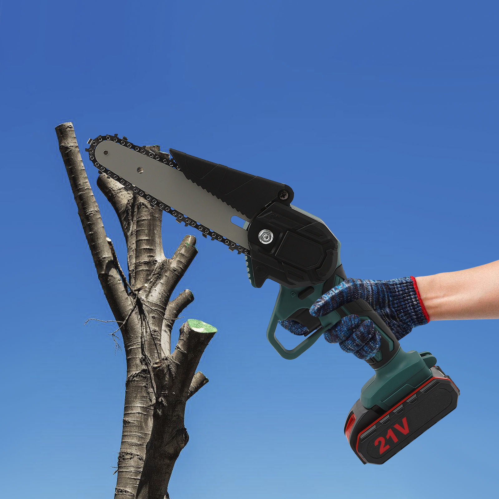 Cordless Lithium Battery Chain Saw with High-Temperature Resistance ...