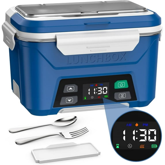 Cordless Lunch Box for , Heated Lunch Box with Automatic Heating, 5.5 ...