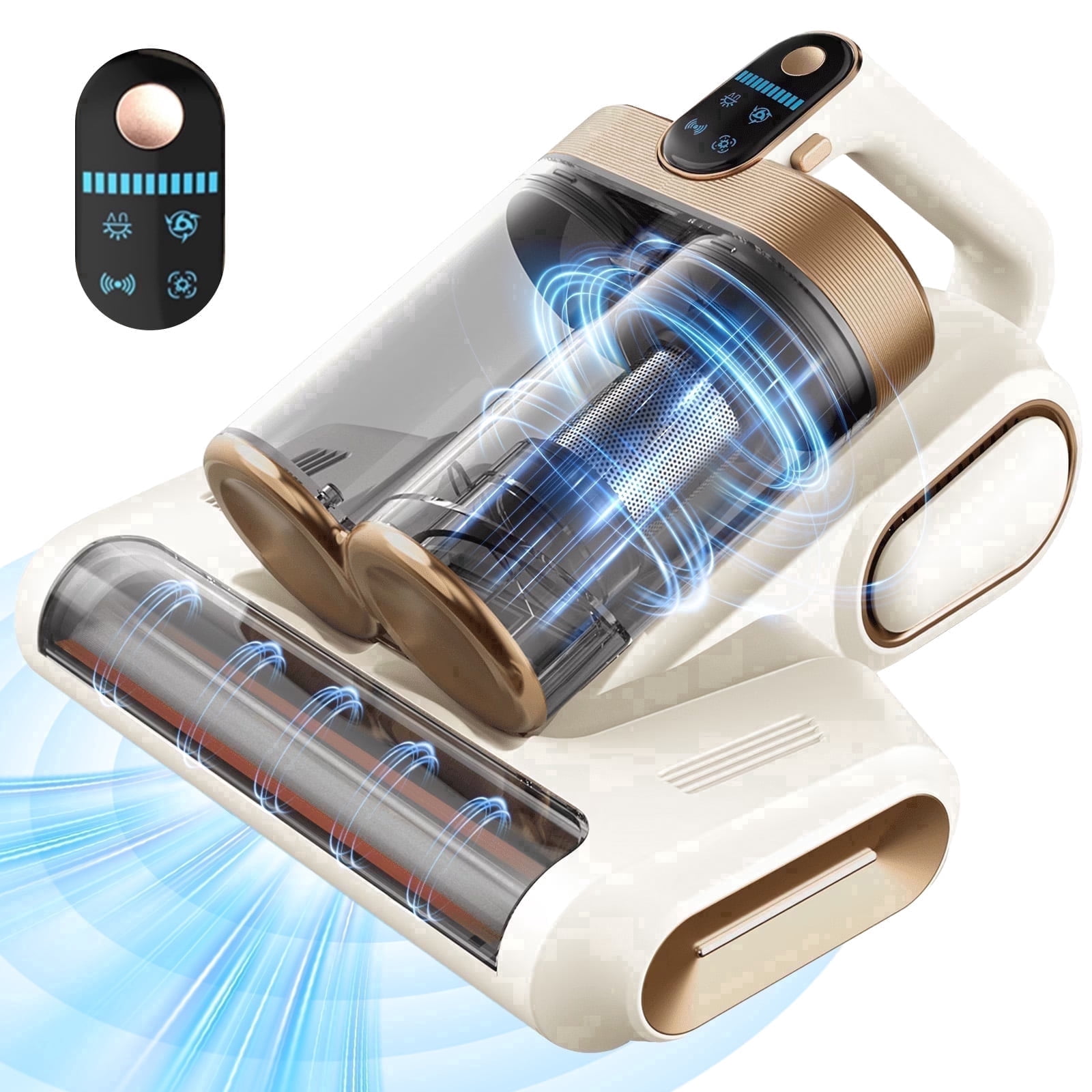 KANFUAQ Mattress Vacuum Cleaner, 18Kpa/30Mins Cordless Bed Vacuum with ...
