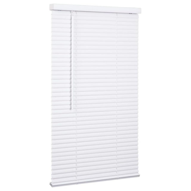 Cordless Mini Blind, 1" Vinyl Slats, 23" Wide x 72" Long - White ...