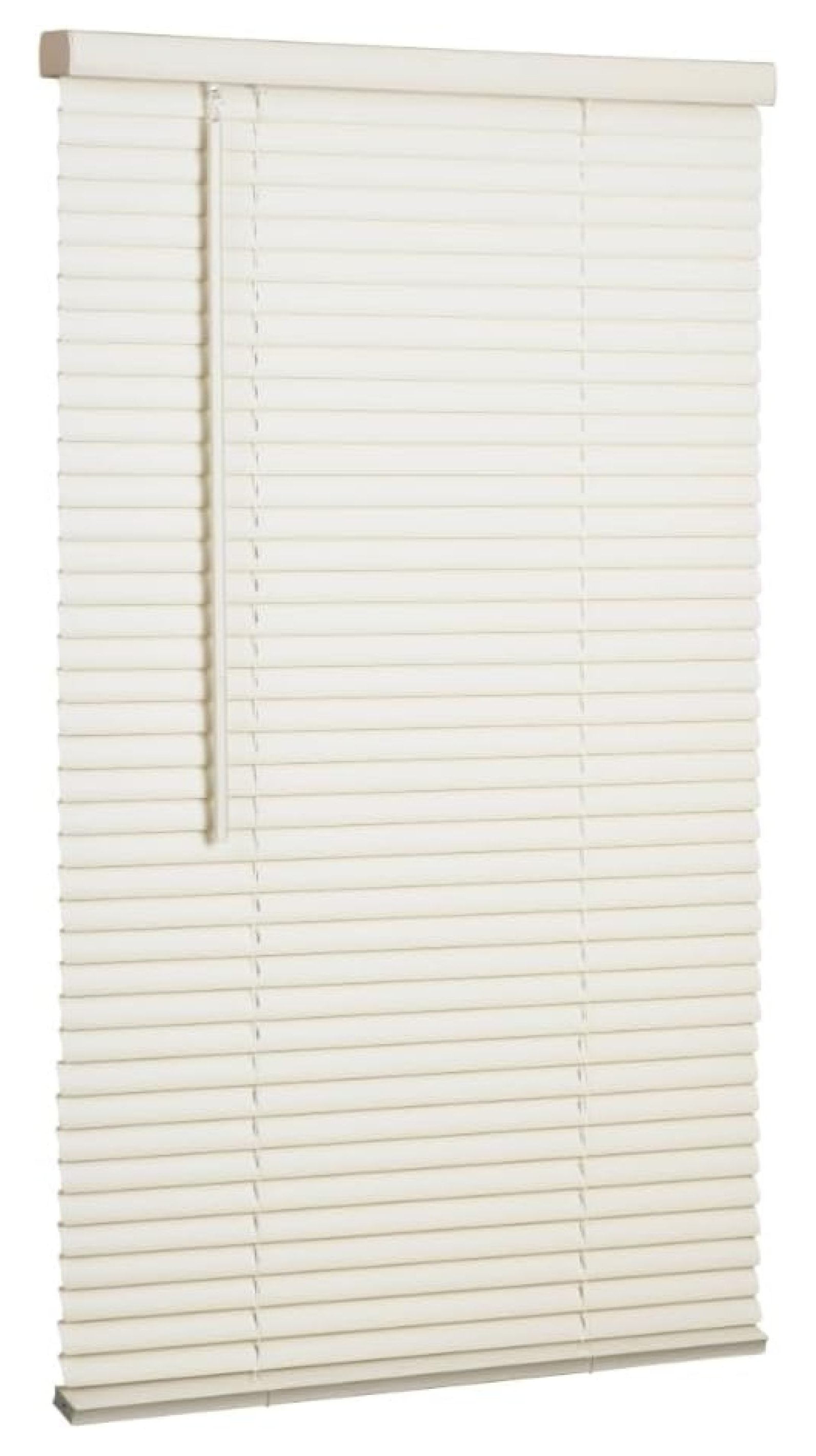Cordless Mini Blind, 1" Vinyl Slats, 54" Wide x 72" Long - Alabaster ...