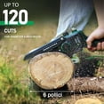 Cordless Mini Chainsaw 6 Inch, Battery Powered Electric Chain Saws with ...