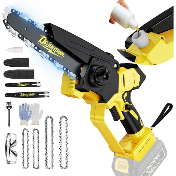 Cordless Mini Chainsaw Compatible with 20V MAX Battery (NO Battery), 6 ...