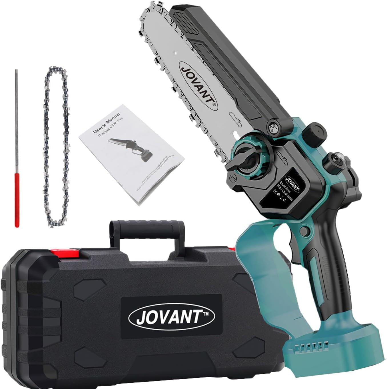 Cordless Mini Chainsaw (No Battery Included), Electric Chainsaw with ...