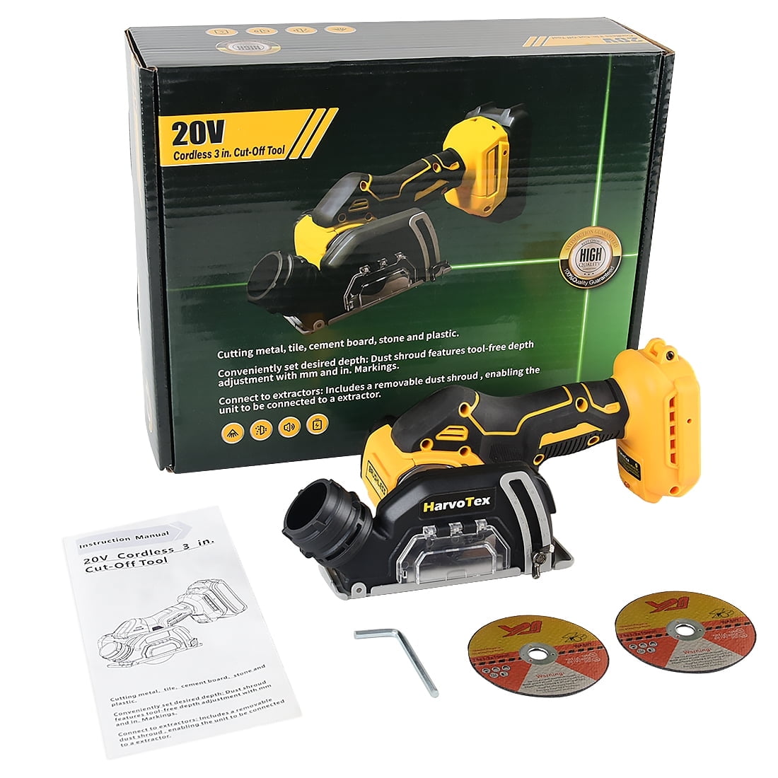 Cordless Mini Circular Saw for Dewalt 20V Battery | 3" Brushless ...