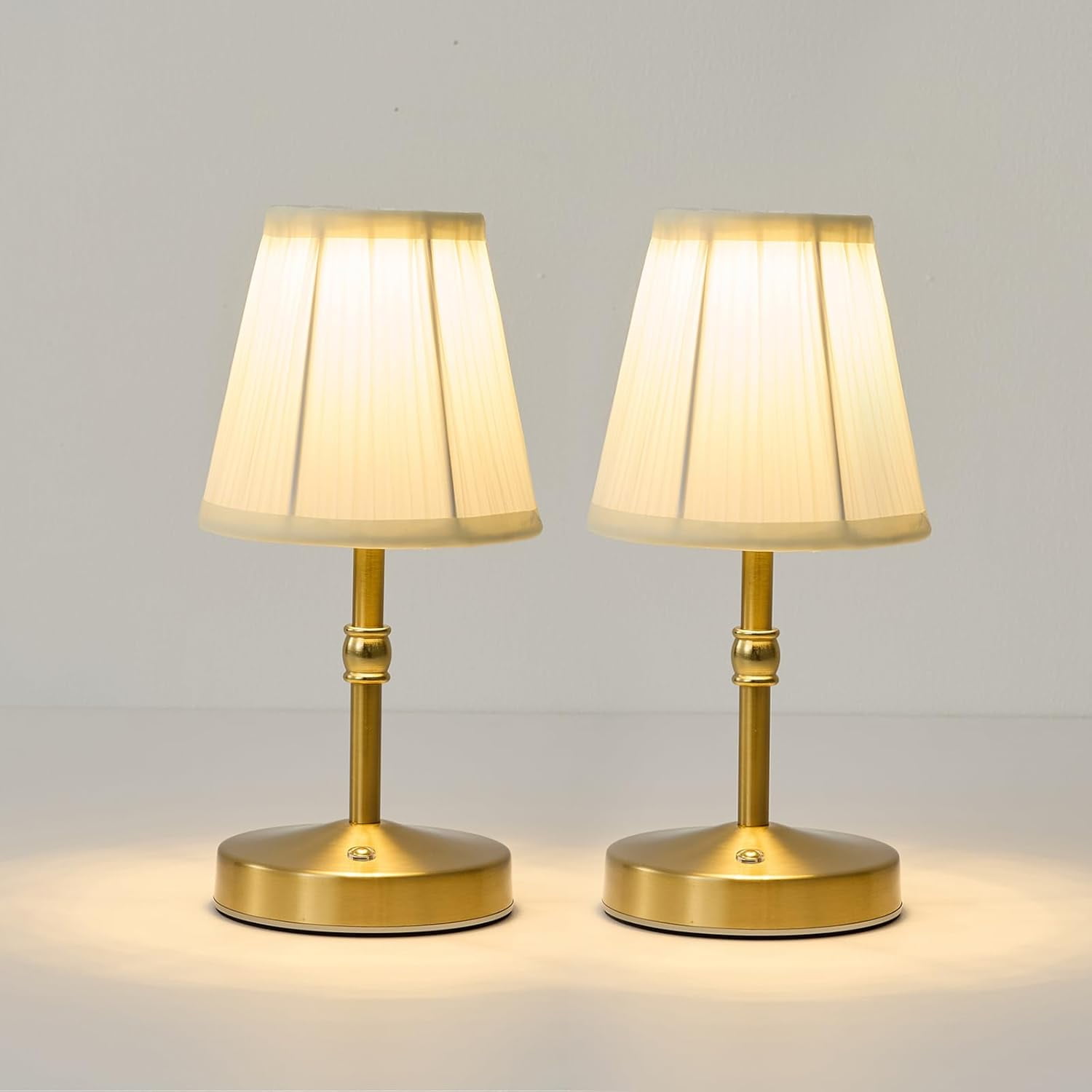 Cordless Mini Lamps Gold,3000 mah Battery Operated Lamp,3 Color ...