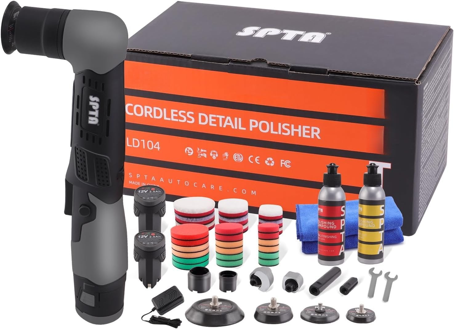 Cordless Mini Polisher 12V Polisher RO/DA Cordless Polisher with ...