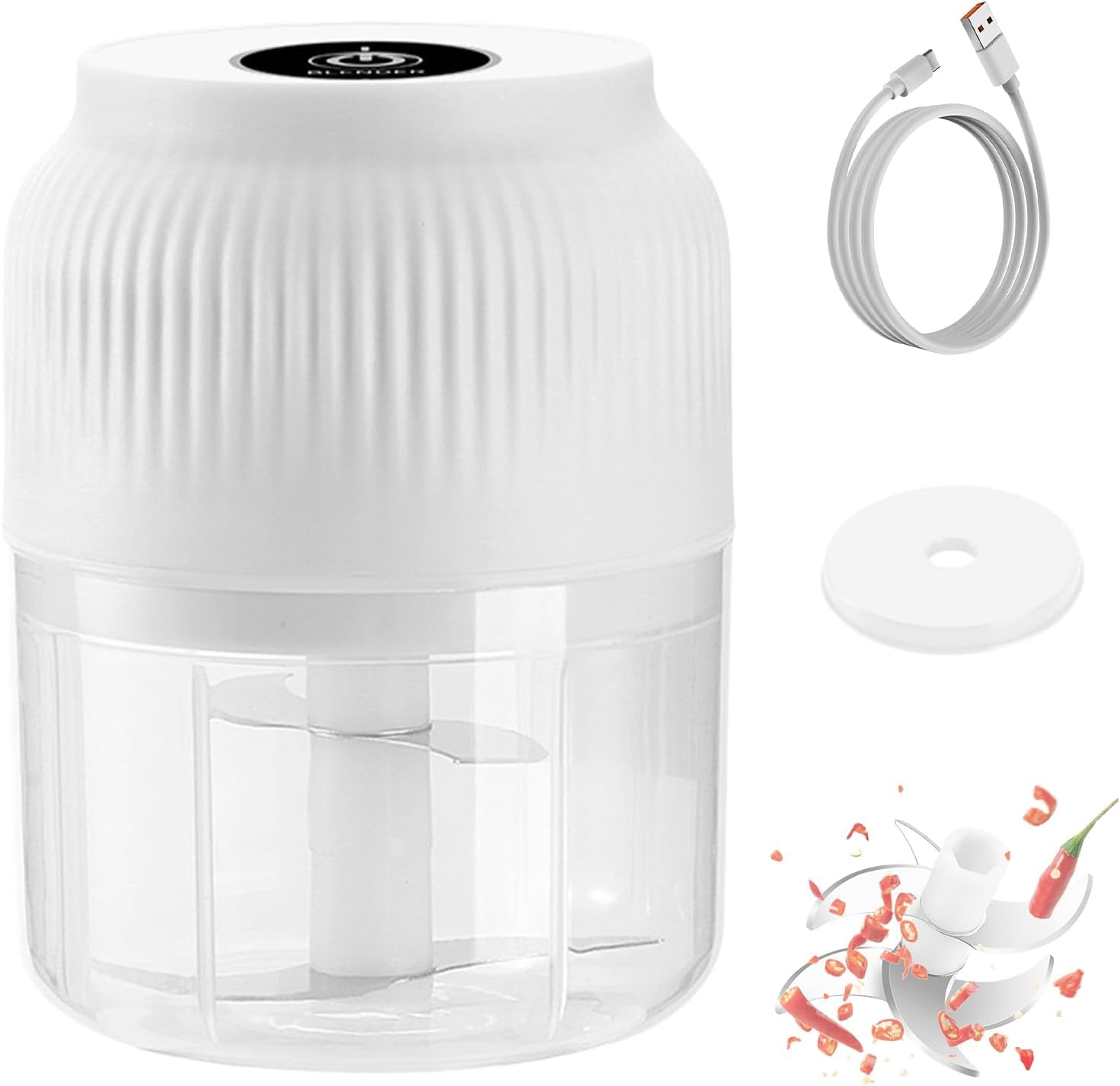 Cordless Multifunctional Mini Electric Garlic Chopper, Mini Electric ...