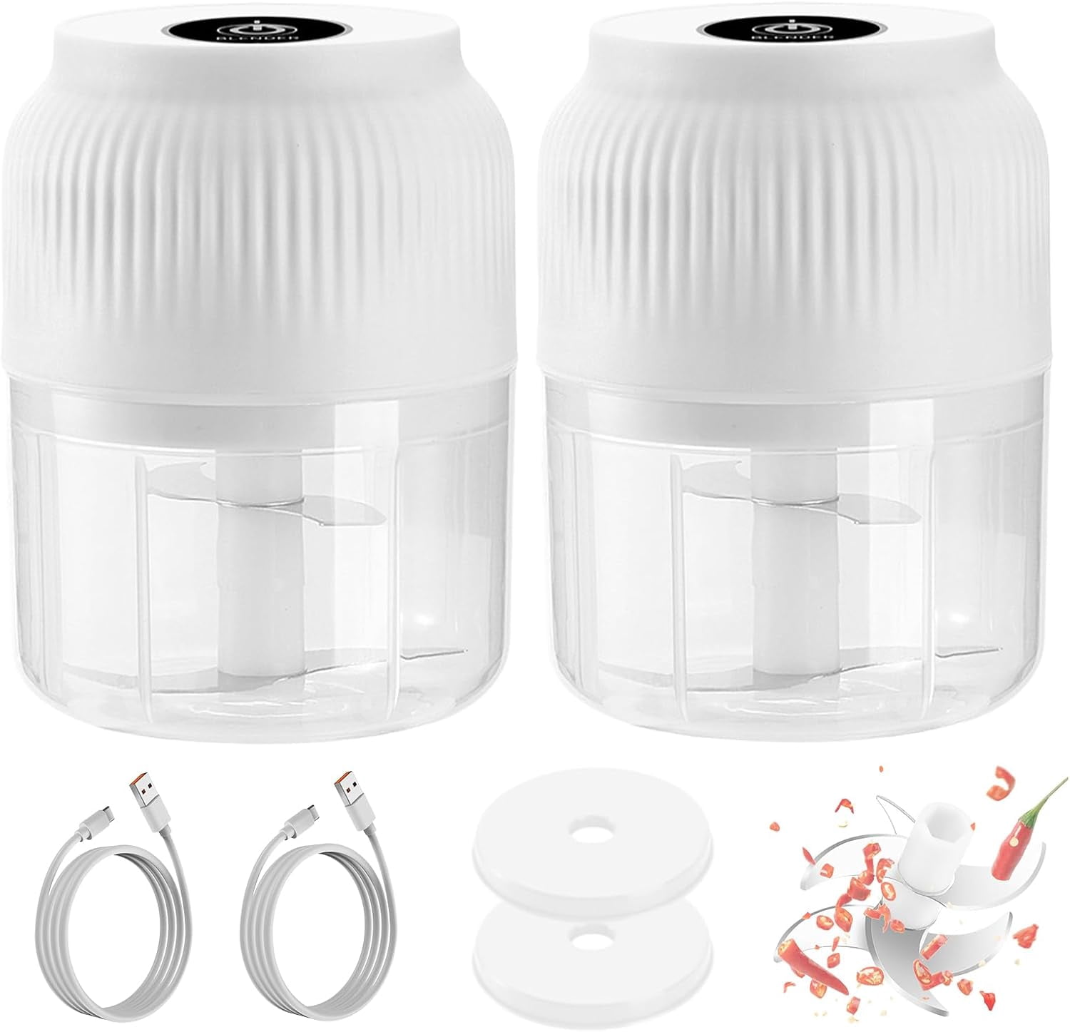 Cordless Multifunctional Mini Electric Garlic Chopper, Mini Electric ...