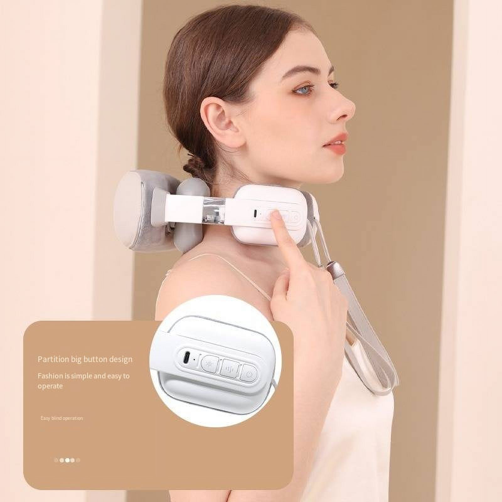 Cordless Neck Massager with Heat for Deep Tissue Relaxation - 3D ...