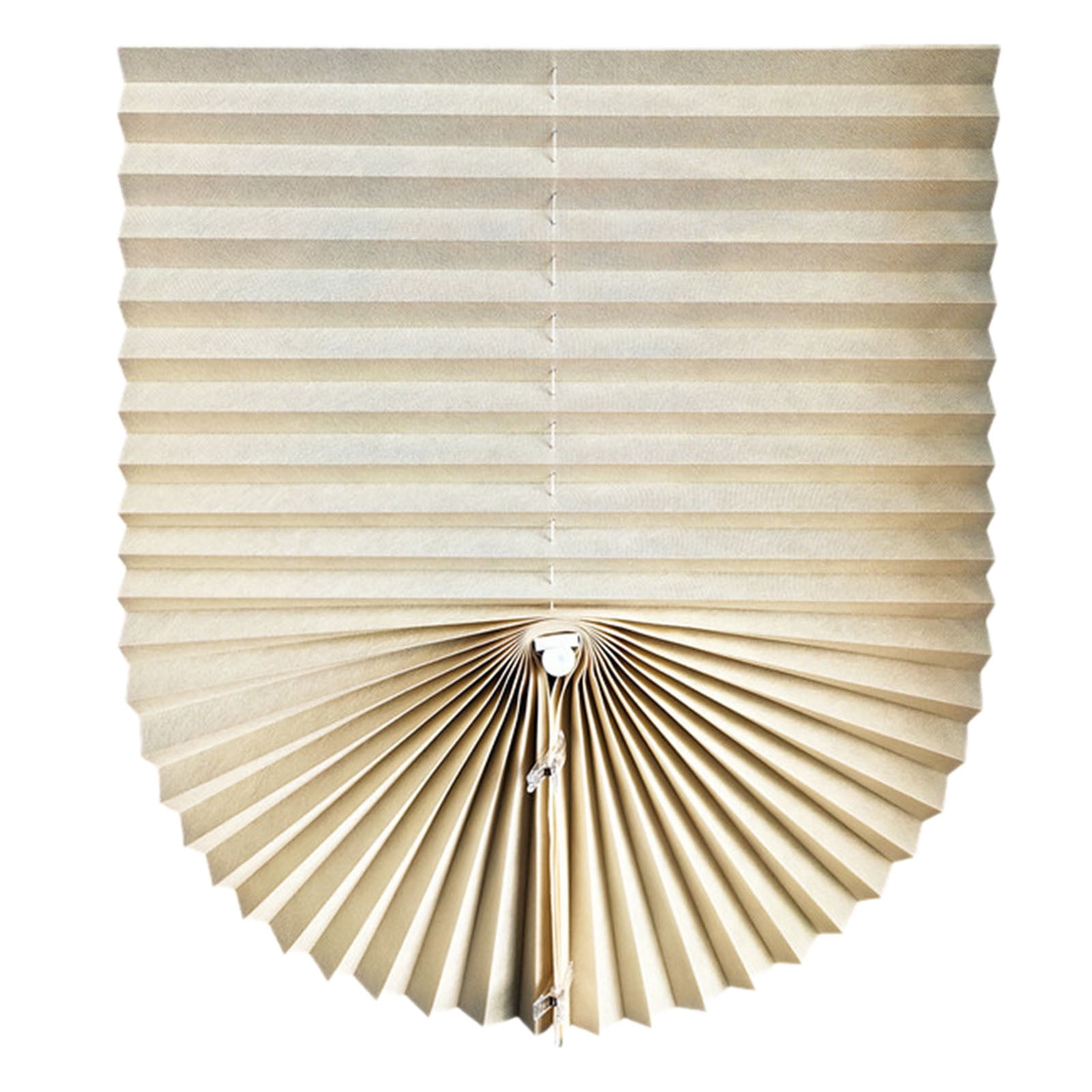 Cordless No-Drill Adjustable Window Blinds, Temporary Stick-On Pleated ...