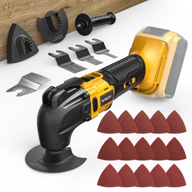 Cordless Oscillating Multi-Tool for Dewalt 20V Battery with 6-Speed ...