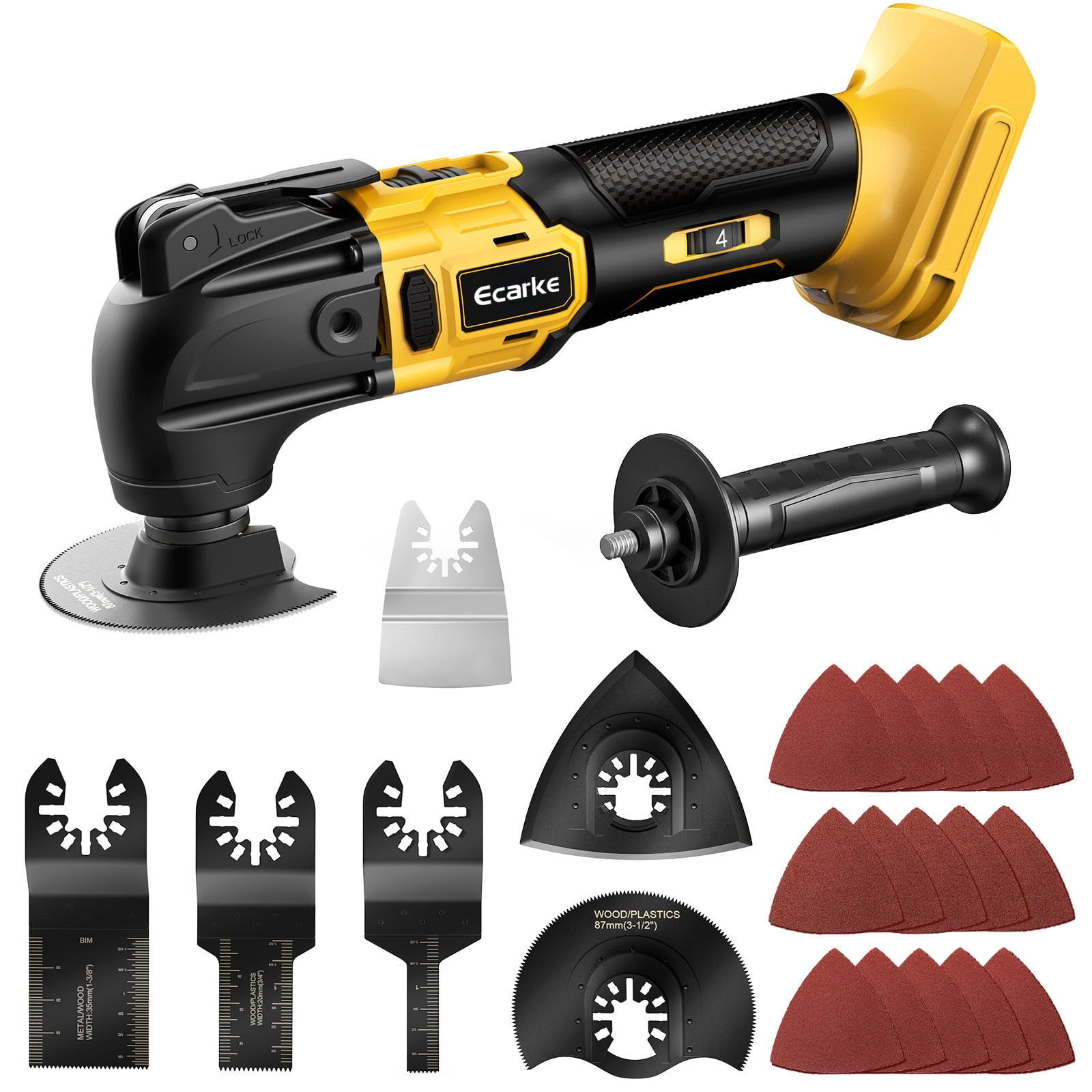 Cordless Oscillating Multi-Tool for Dewalt 20V Battery with 6-Speed ...