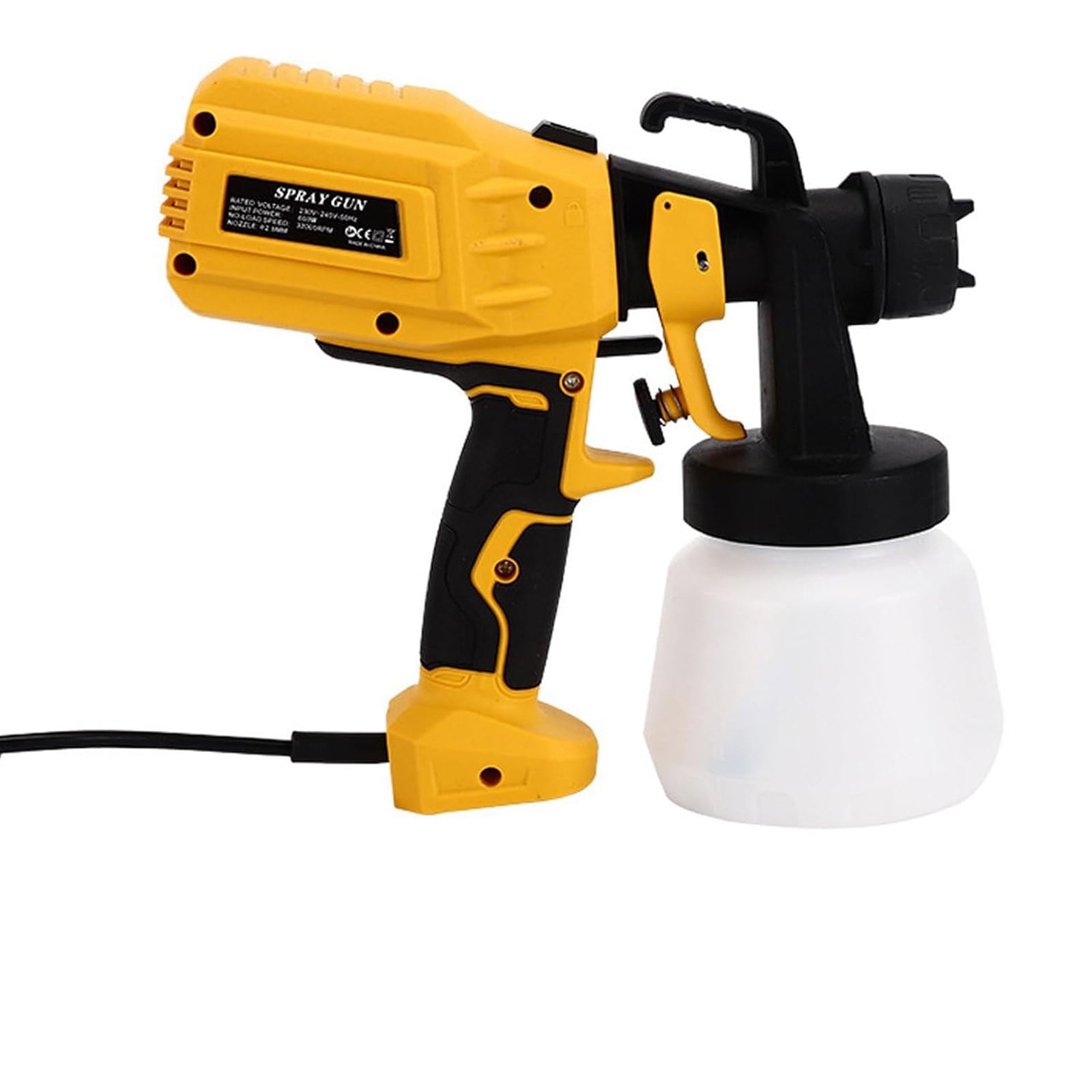 Cordless Paint Sprayer, 800ml Rechargeable Handheld Paint Gun with 3 ...